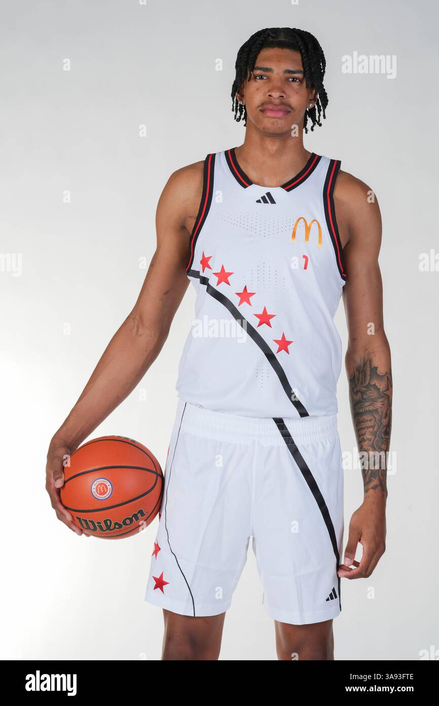 BROOKLYN, NY - MARCH 28: McDonalds High School All American Chris Cenac ...