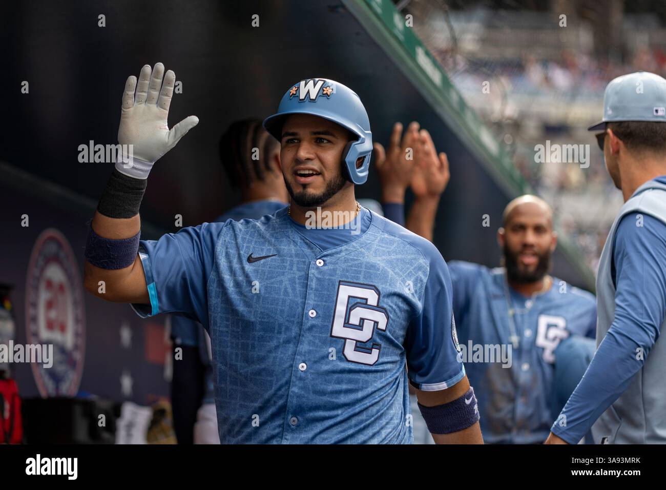 WASHINGTON, DC - MARCH 29: Washington Nationals catcher Keibert Ruiz ...