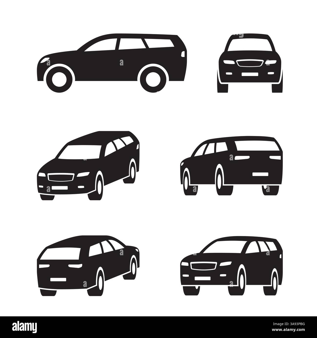 Sport utility vehicle in perspective - vector illustration Stock Vector ...