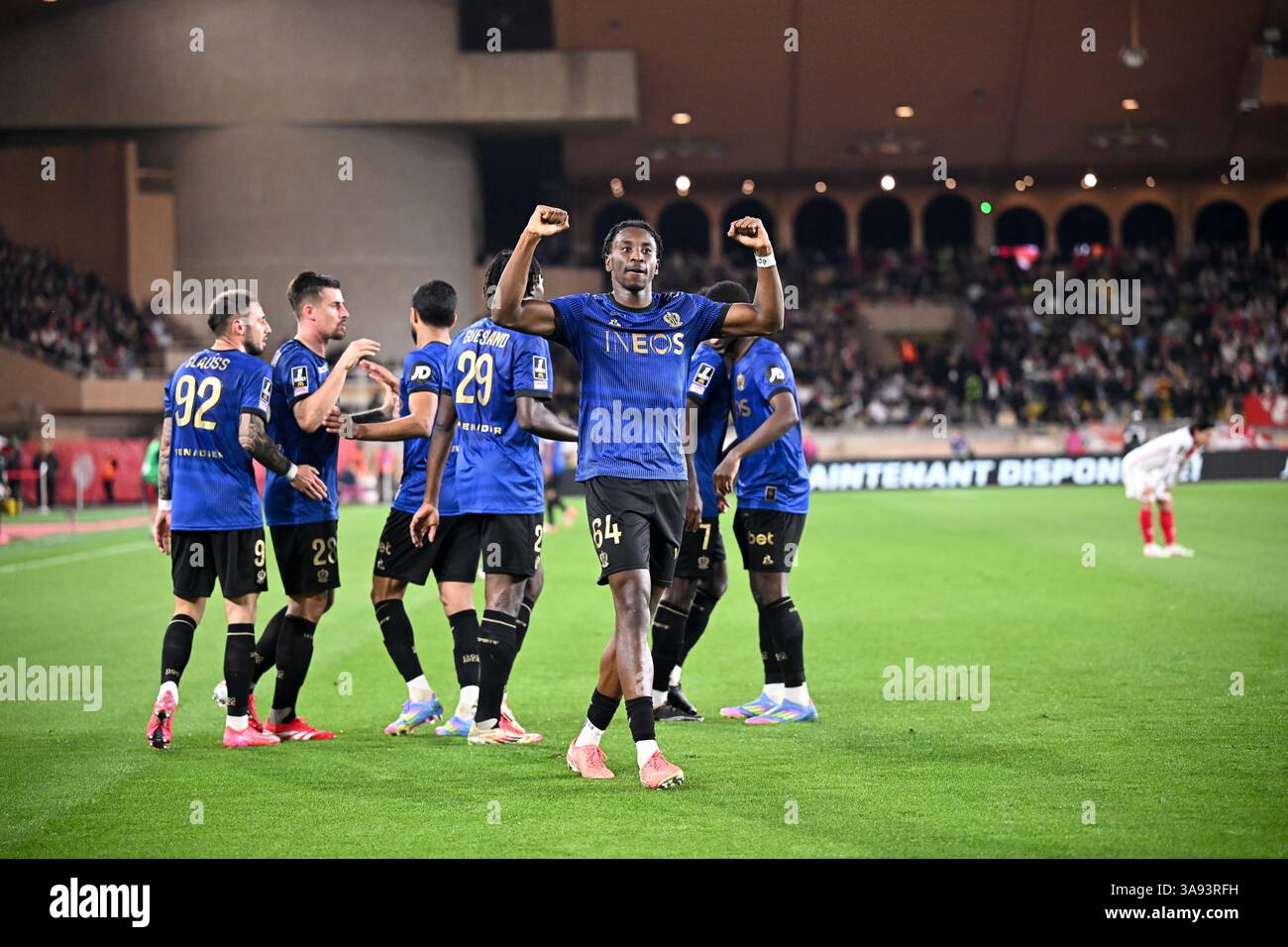 64 Moise BOMBITO (ogcn) during the Ligue 1 match between Monaco and ...