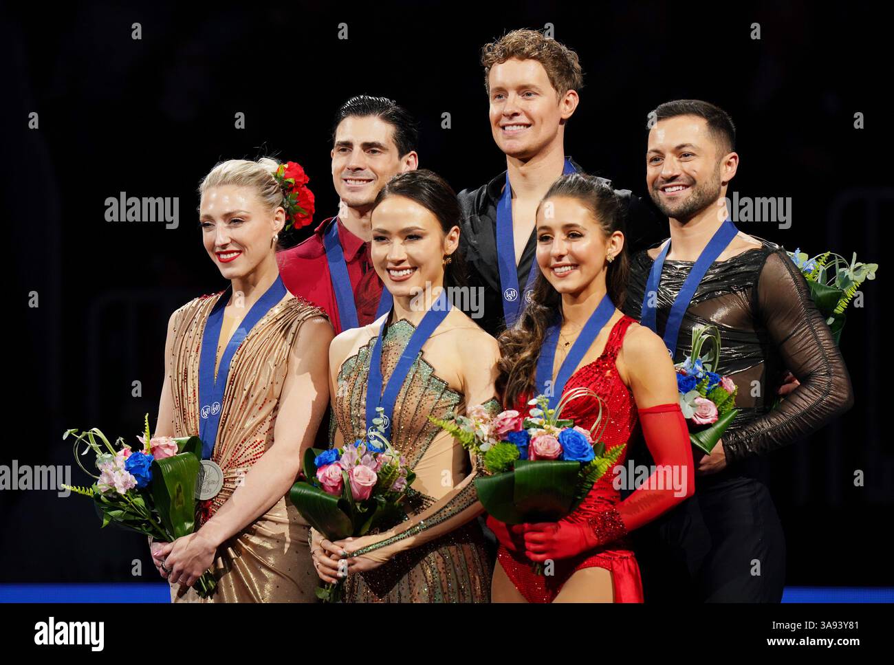 Boston, United States. 29th Mar, 2025. Ice Dance gold medalists Madison ...