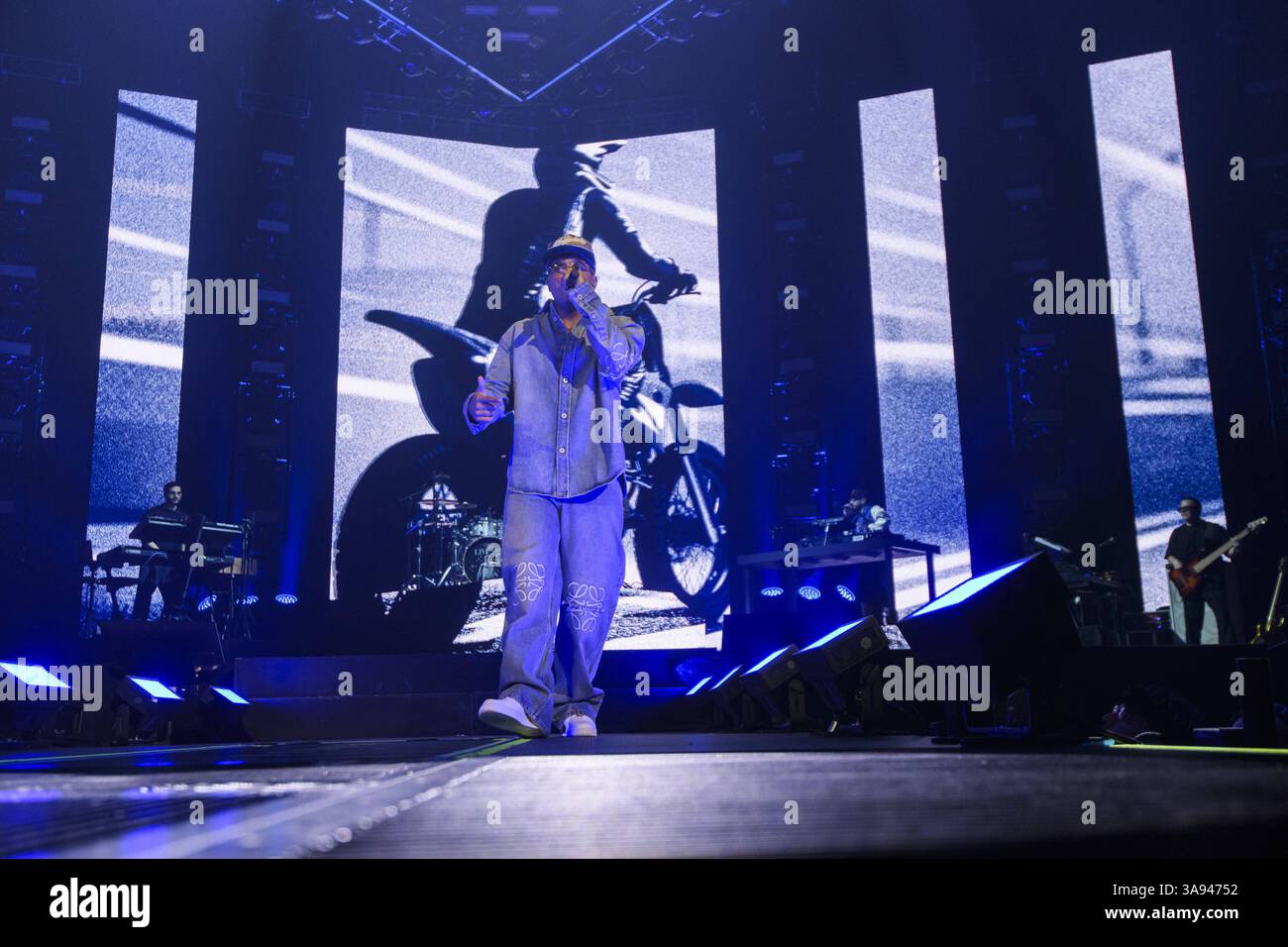 Music Concert - Geolier - Live 2025 Geolier real name Emanuele Palumbo- performs during the live ...