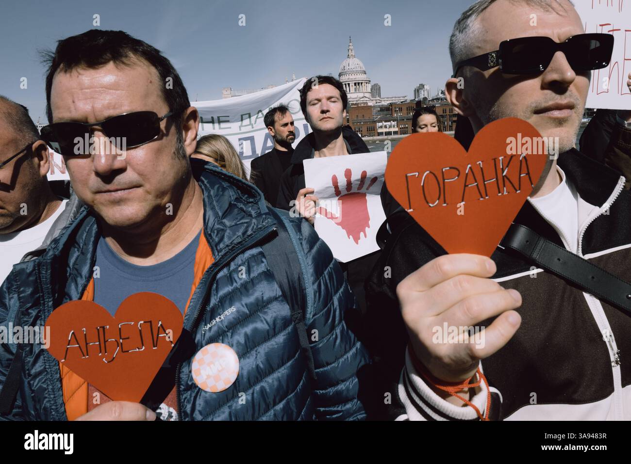 Serbian Memorial Rally in London Serbian expatriates and supporters ...