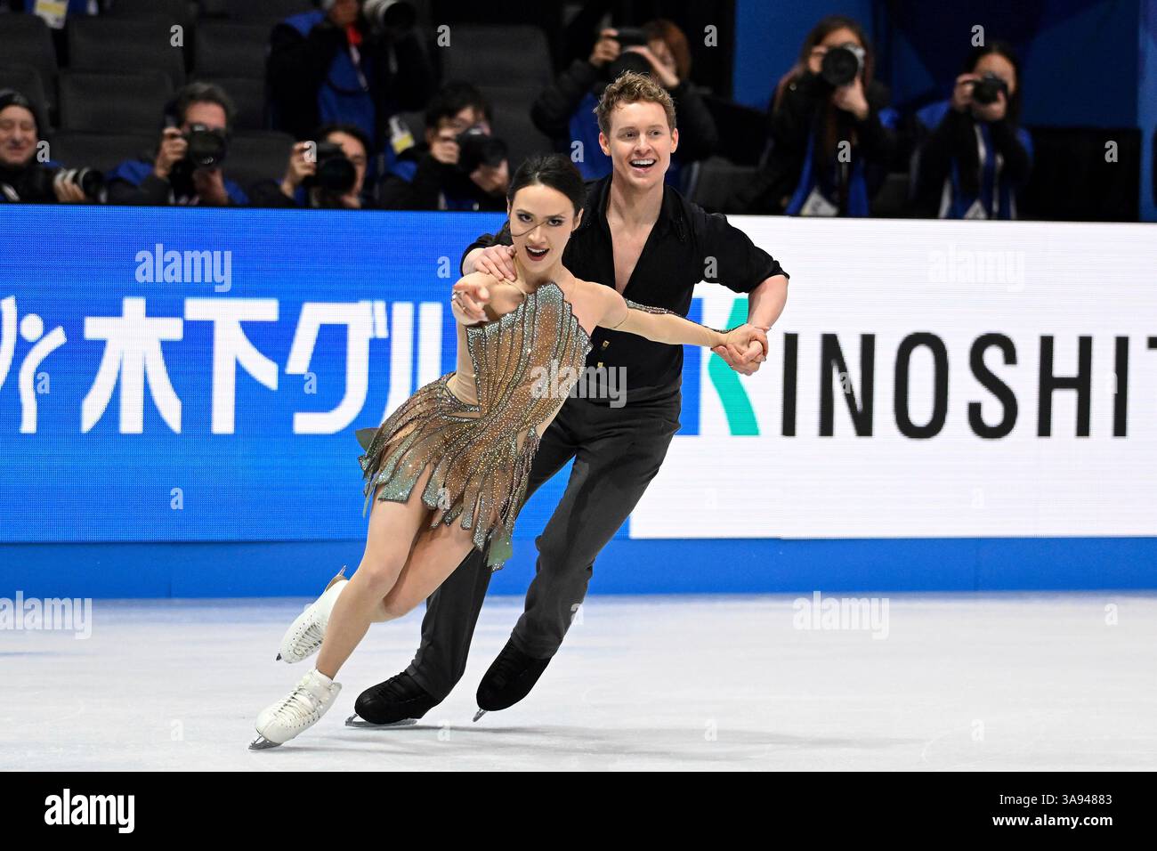 March 29, 2025, Boston, Mass: Madison Chock and Evan Bates of the ...