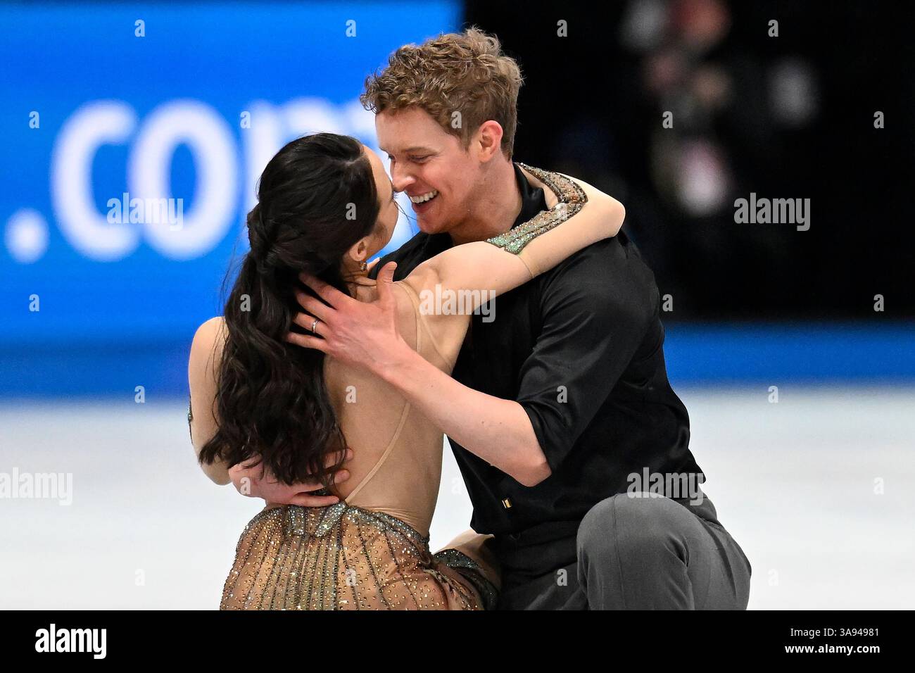 Boston, Mass. 29th Mar, 2025. Madison Chock and Evan Bates of the ...