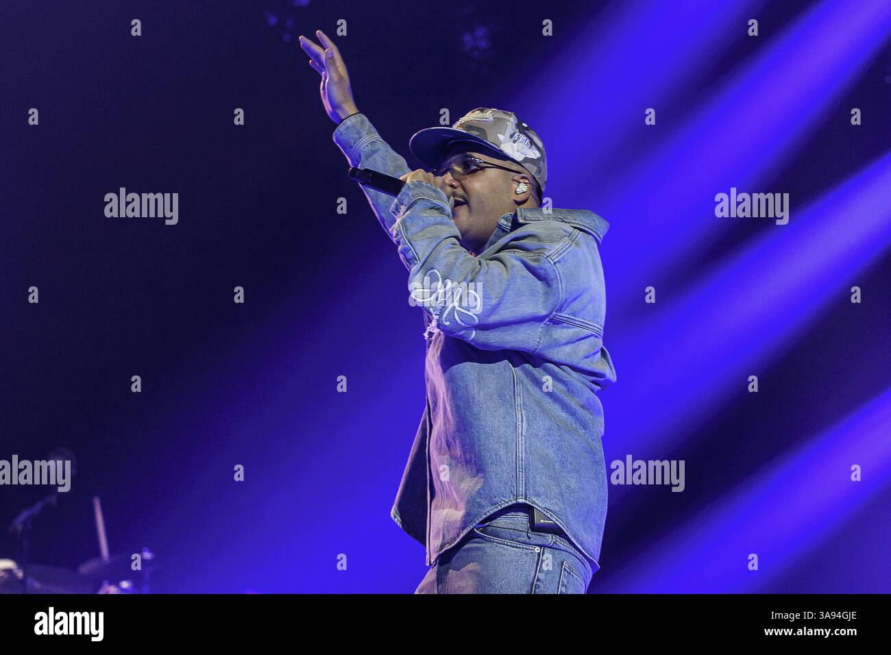 Geolier – real name Emanuele Palumbo- performs during the live on March ...