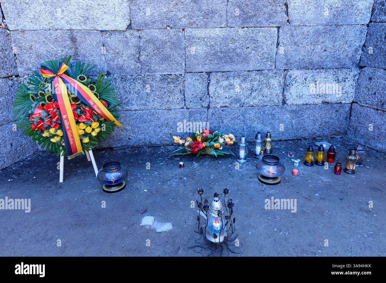 Europe, Poland, Oswiecim, Auschwitz-Birkenau. WWll, prisoner execution ...
