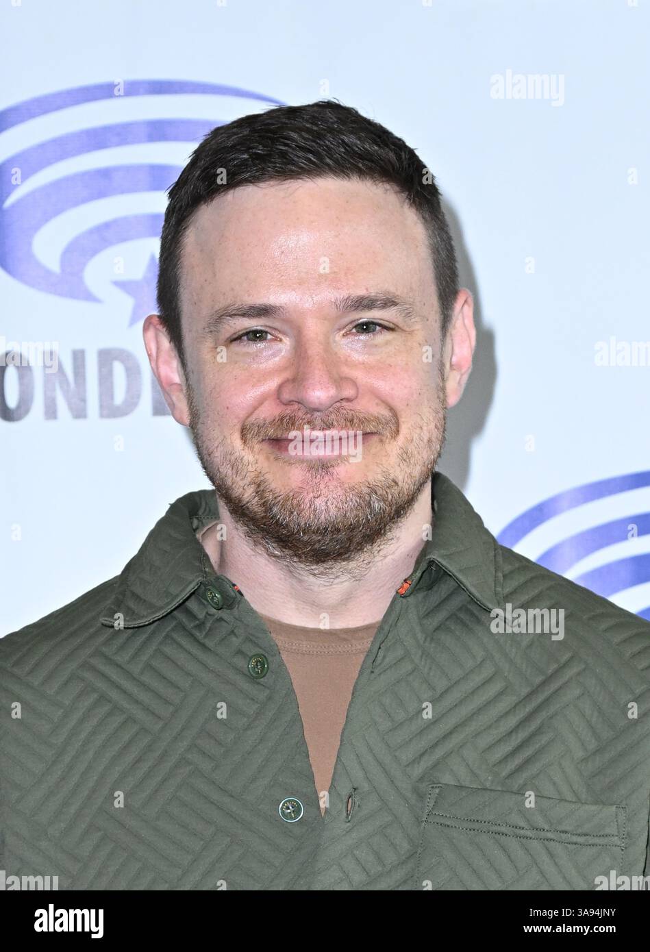 Anaheim, USA. 29th Mar, 2025. Jake Coburn arriving at WonderCon 2025 ...