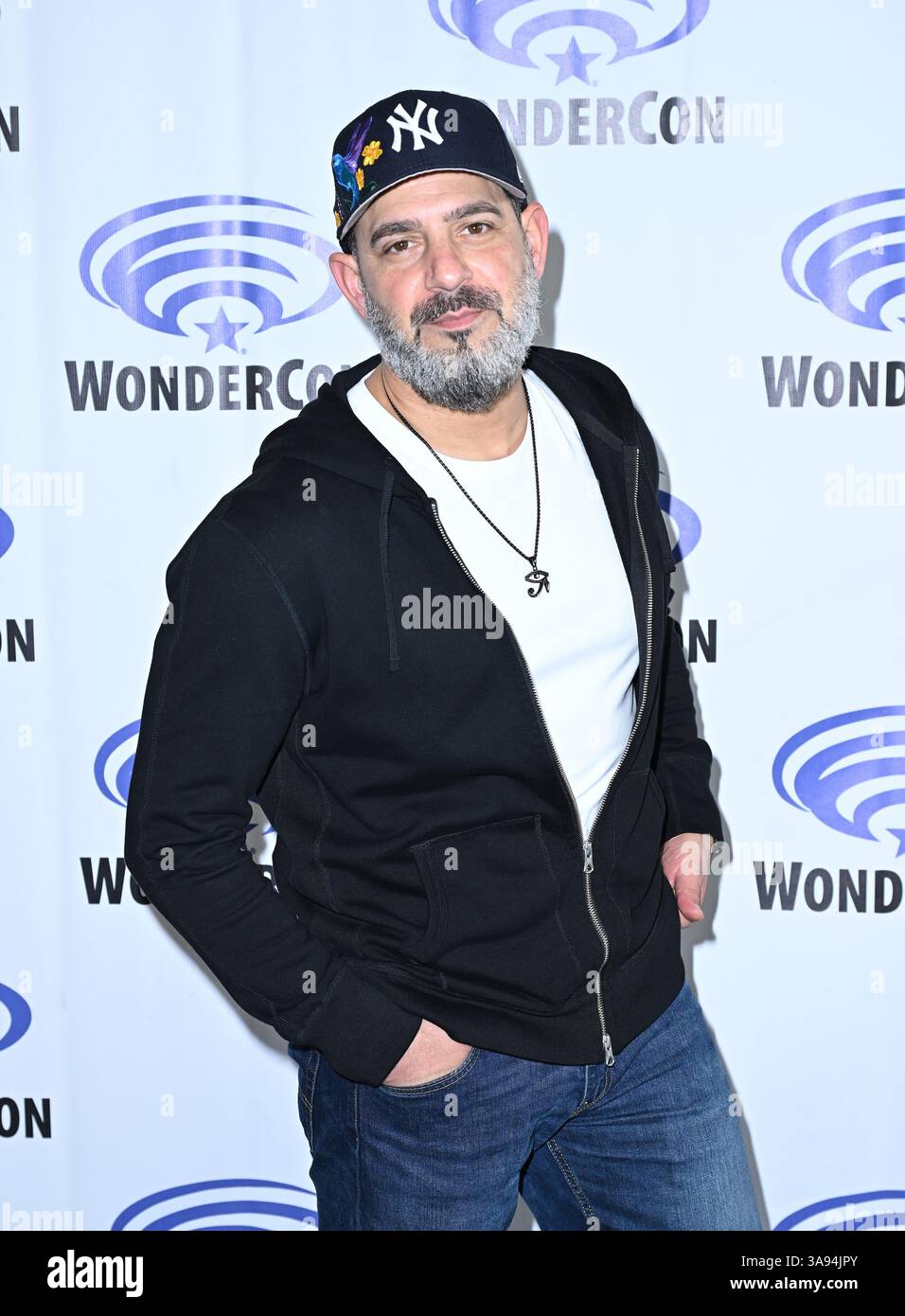 Patrick Sabongui arriving at WonderCon 2025 held at the Anaheim ...