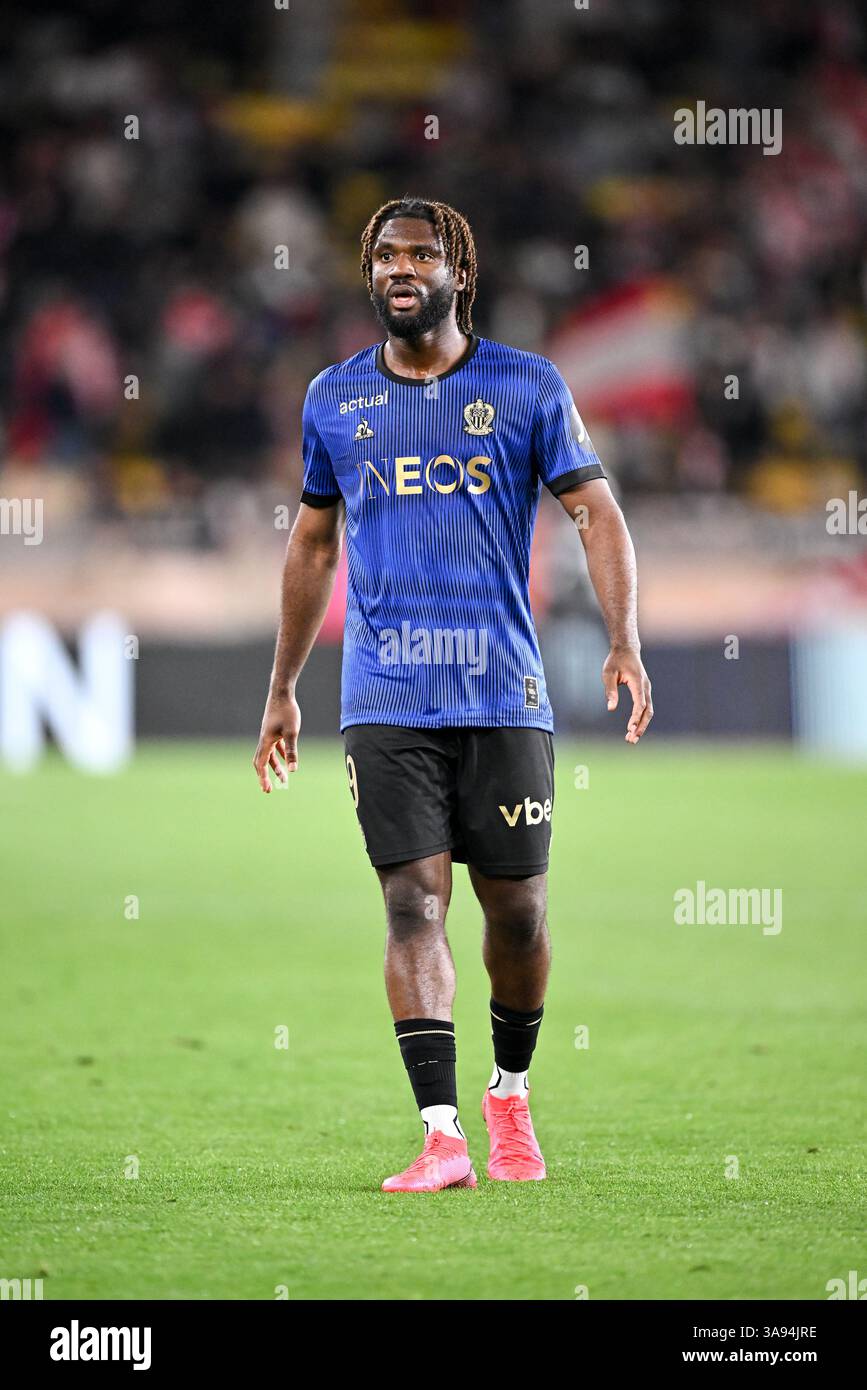 09 Terem MOFFI (ogcn) during the Ligue 1 match between Monaco and Nice ...