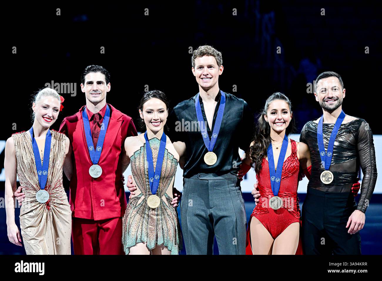 Ice Dance Awards, L-R, Piper GILLES & Paul POIRIER (CAN) second place ...