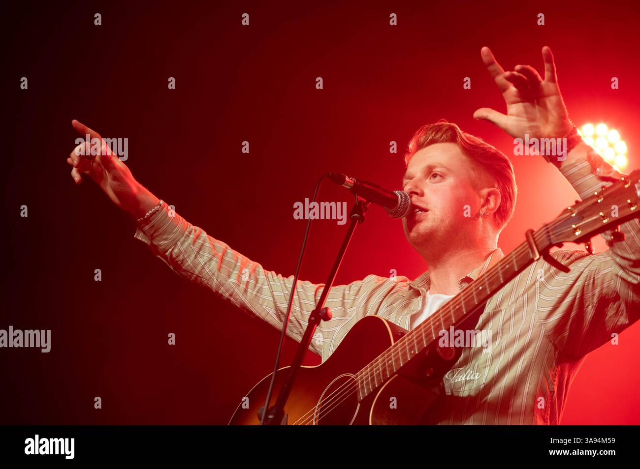 Matthew Nolan performing at Barrowland, Glasgow, 27th March 2025 Stock ...