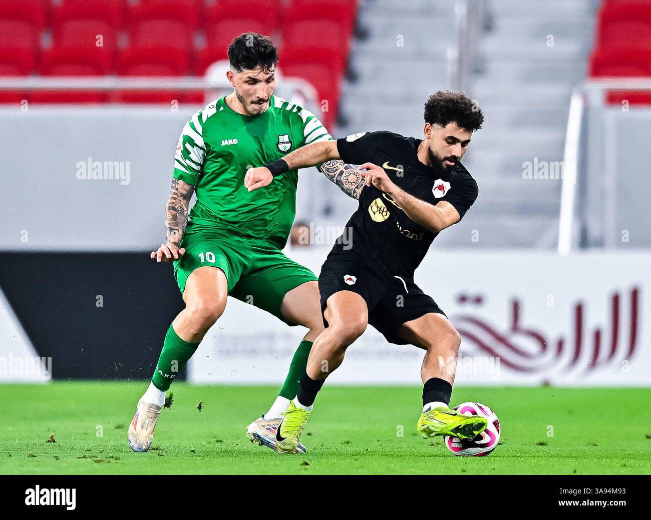 Al Ahli SC and Al Rayyan SC -Ooredoo Qatar Stars League Erik Alexander Hernandez L of Al Ahli SC ...