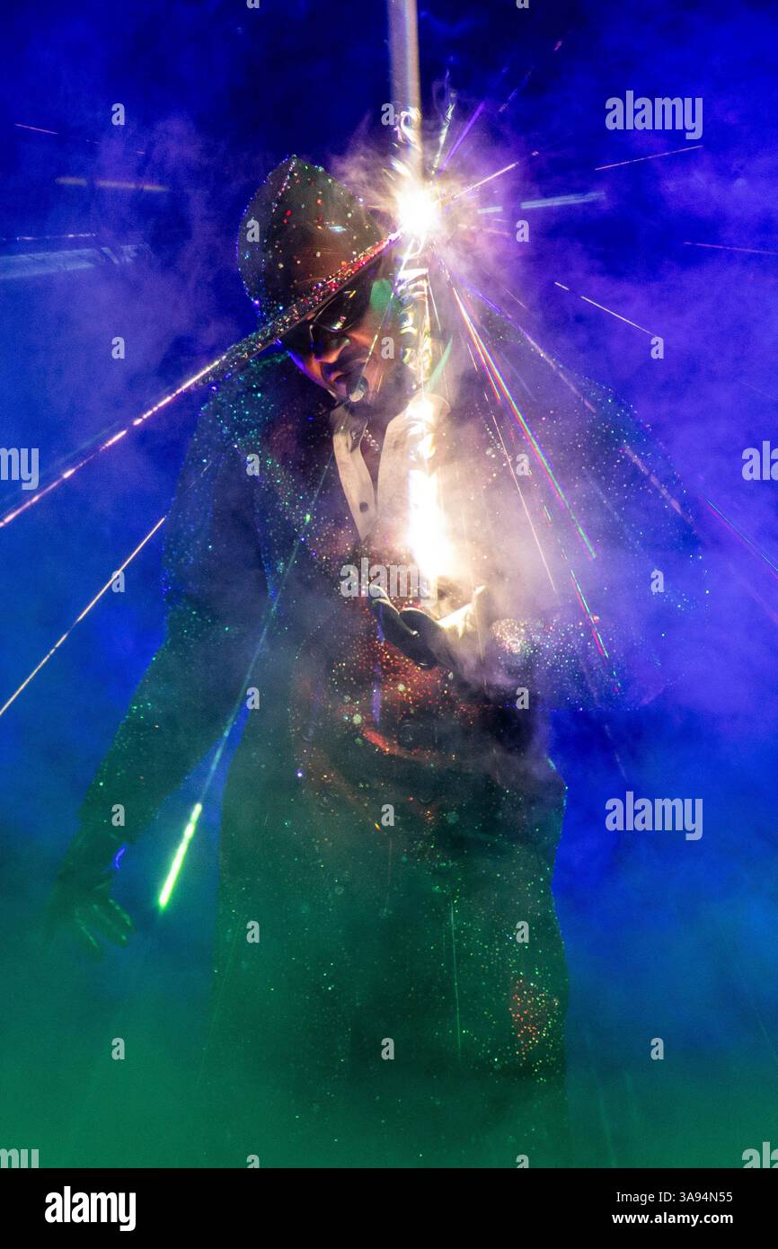 London, UK. 29 Mar 2025. American singer-songwriter Usher (born Usher ...