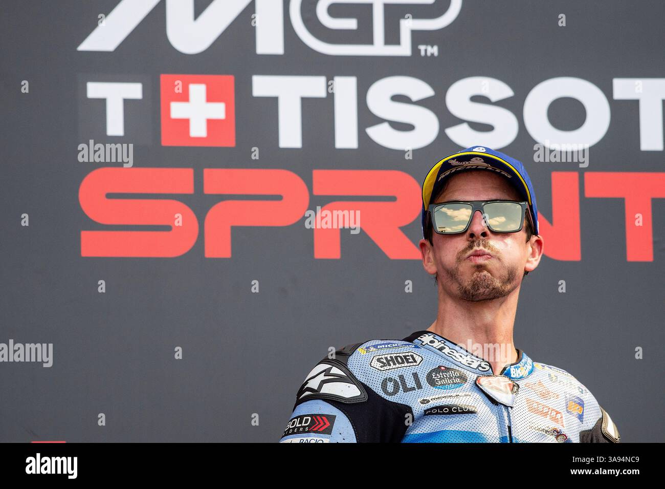 March 29, 2025: Alex Marquez (73) with Ducati Lenovo Team celebrates ...