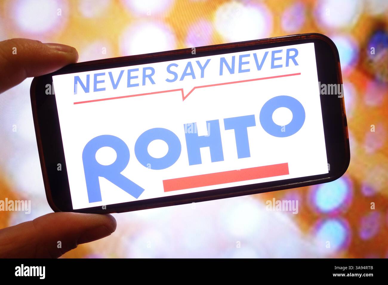 Poland. 27th Mar, 2025. In this photo illustration, the Rohto ...