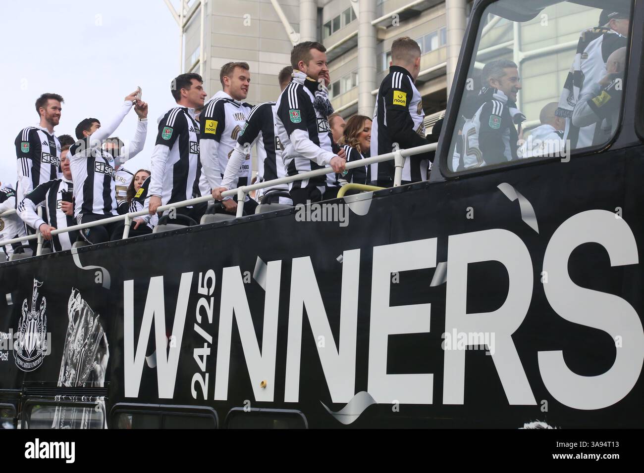 Newcastle United Players Open-Top Bus Parade Celebrations, Newcastle ...