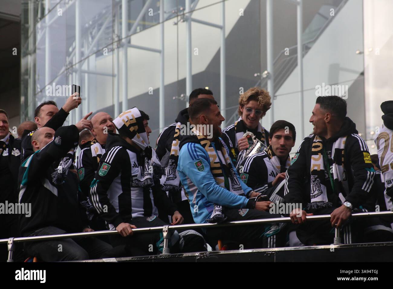 Newcastle United Players Open-Top Bus Parade Celebrations, Newcastle ...