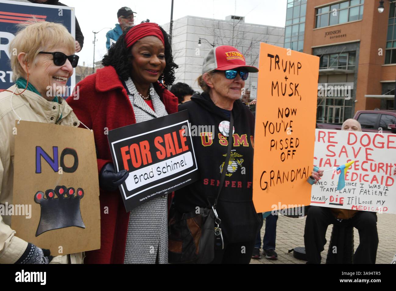 March 29, 2025, Racine, Wisconsin, USA: CONG. GWEN MOORE (D- Milwaukee ...