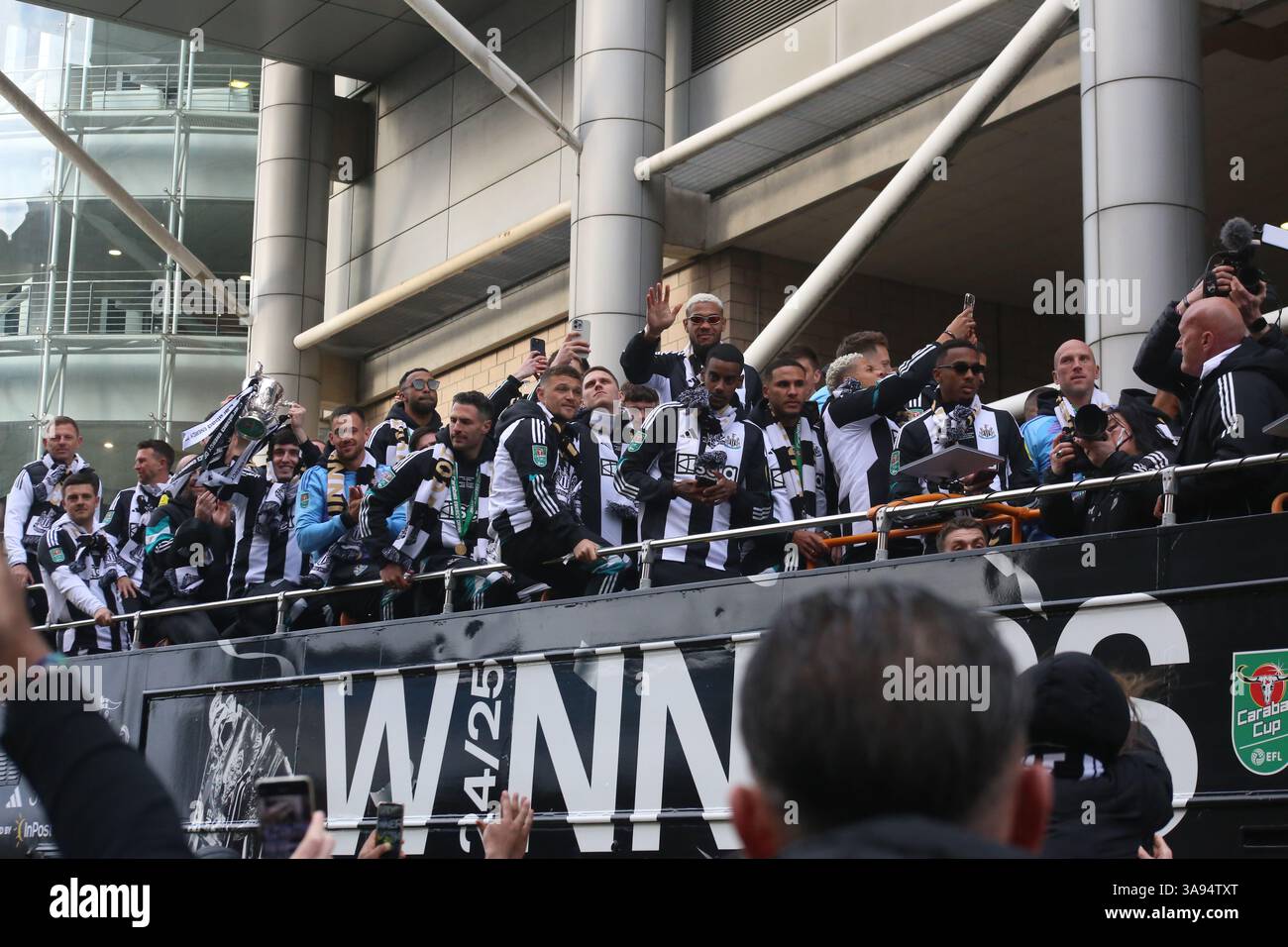 Newcastle United Players Open-Top Bus Parade Celebrations, Newcastle ...