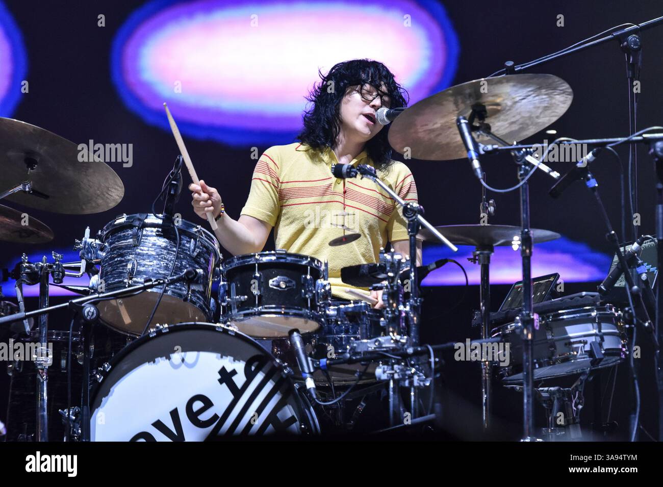 SAO PAULO(SP), 03/29/2025 - CULTURE/LOLLAPALOOZA - Wave To Earth drummer Shin Donggyu during a ...