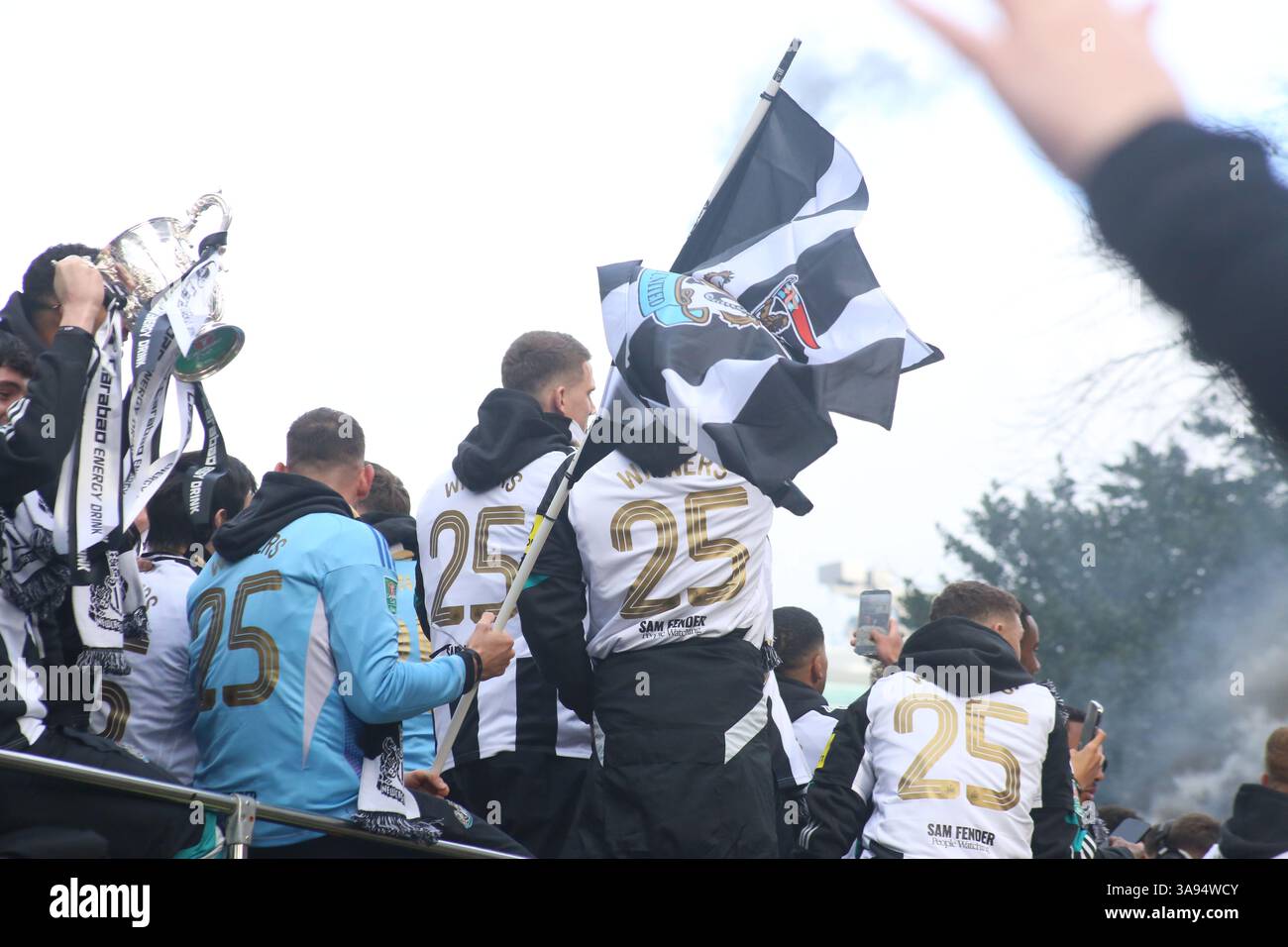 Newcastle United Players Open-Top Bus Parade Celebrations, Newcastle ...