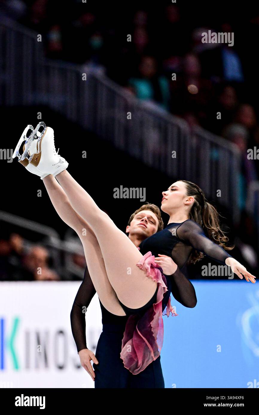 Caroline GREEN & Michael PARSONS (USA), during Ice Dance Free Dance, at ...