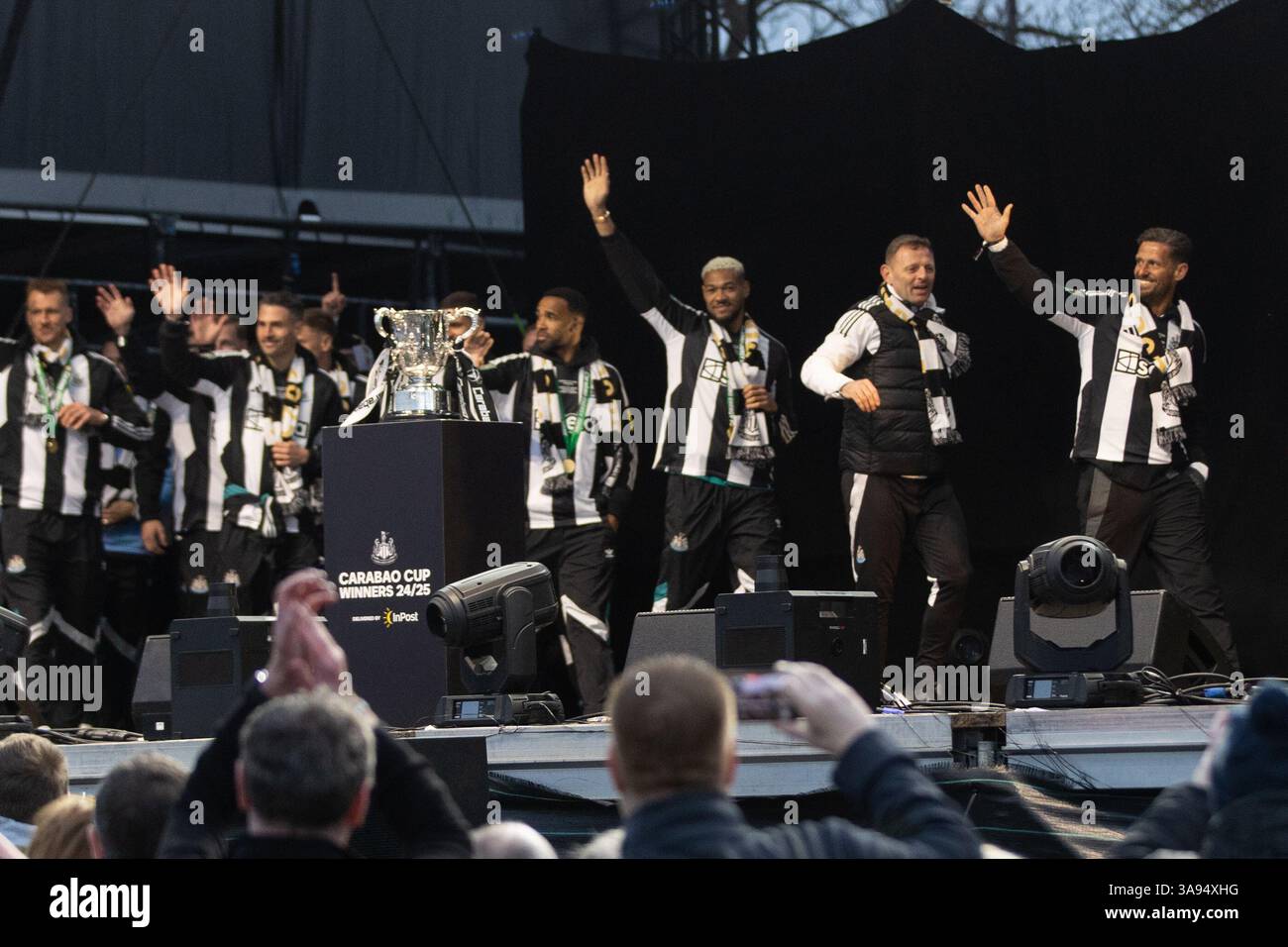Newcastle, UK. 29th Mar 2025. Newcastle United celebrations on 29th ...