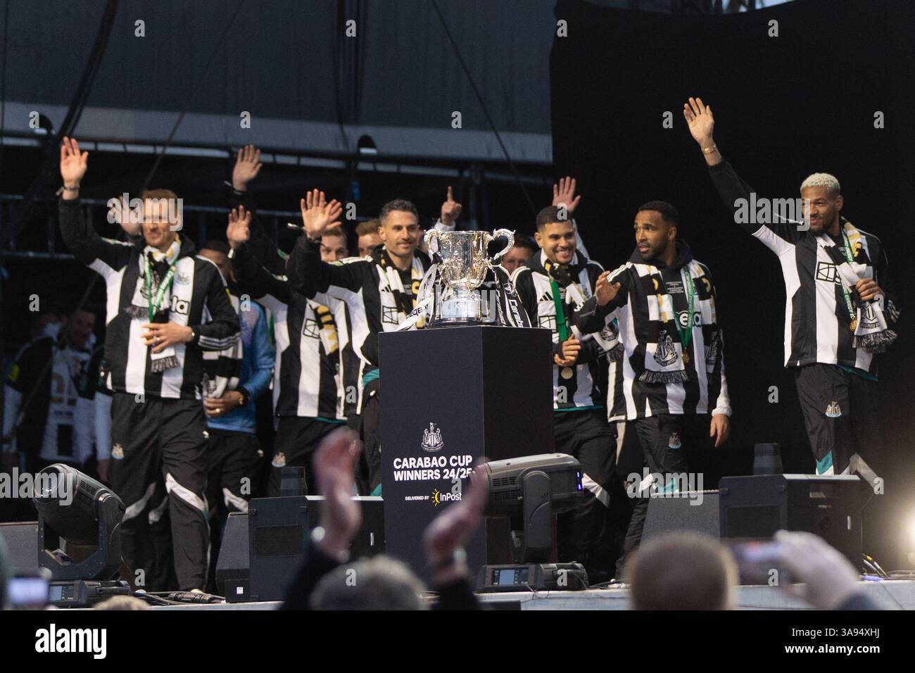 Newcastle, UK. 29th Mar 2025. Newcastle United celebrations on 29th ...