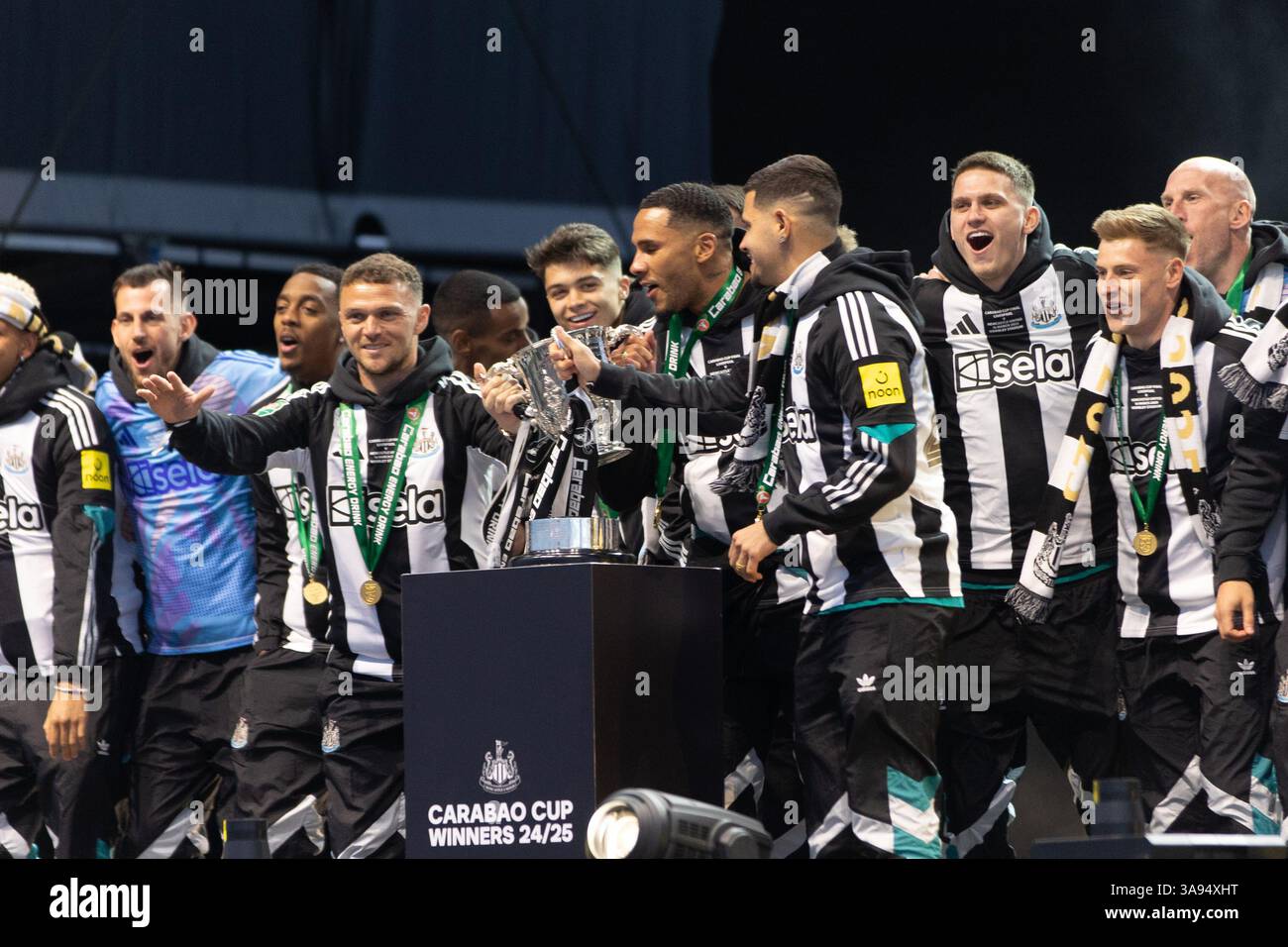 Newcastle, UK. 29th Mar 2025. Newcastle United celebrations on 29th ...