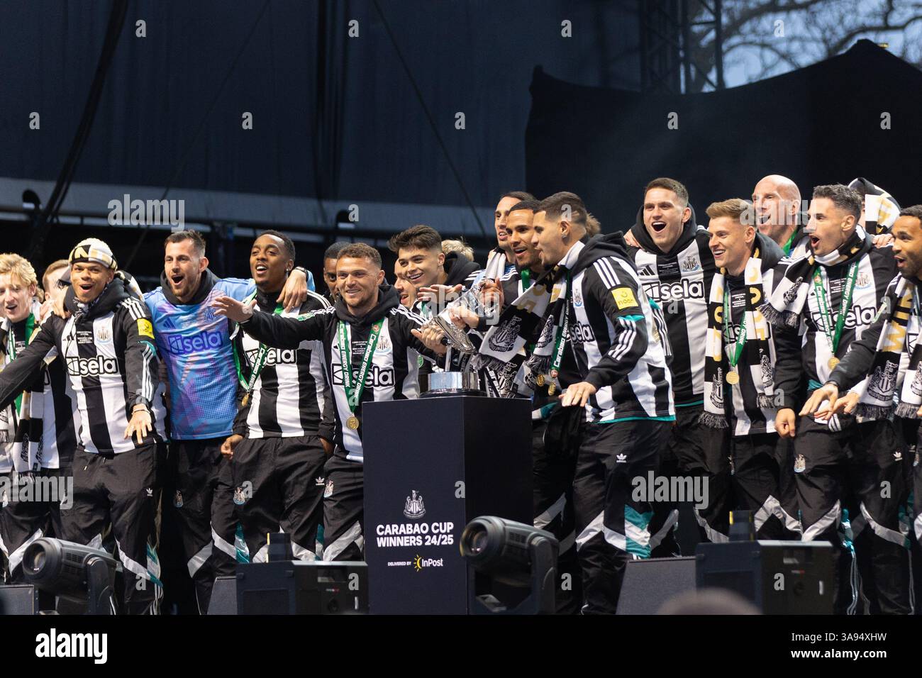 Newcastle, UK. 29th Mar 2025. Newcastle United celebrations on 29th ...