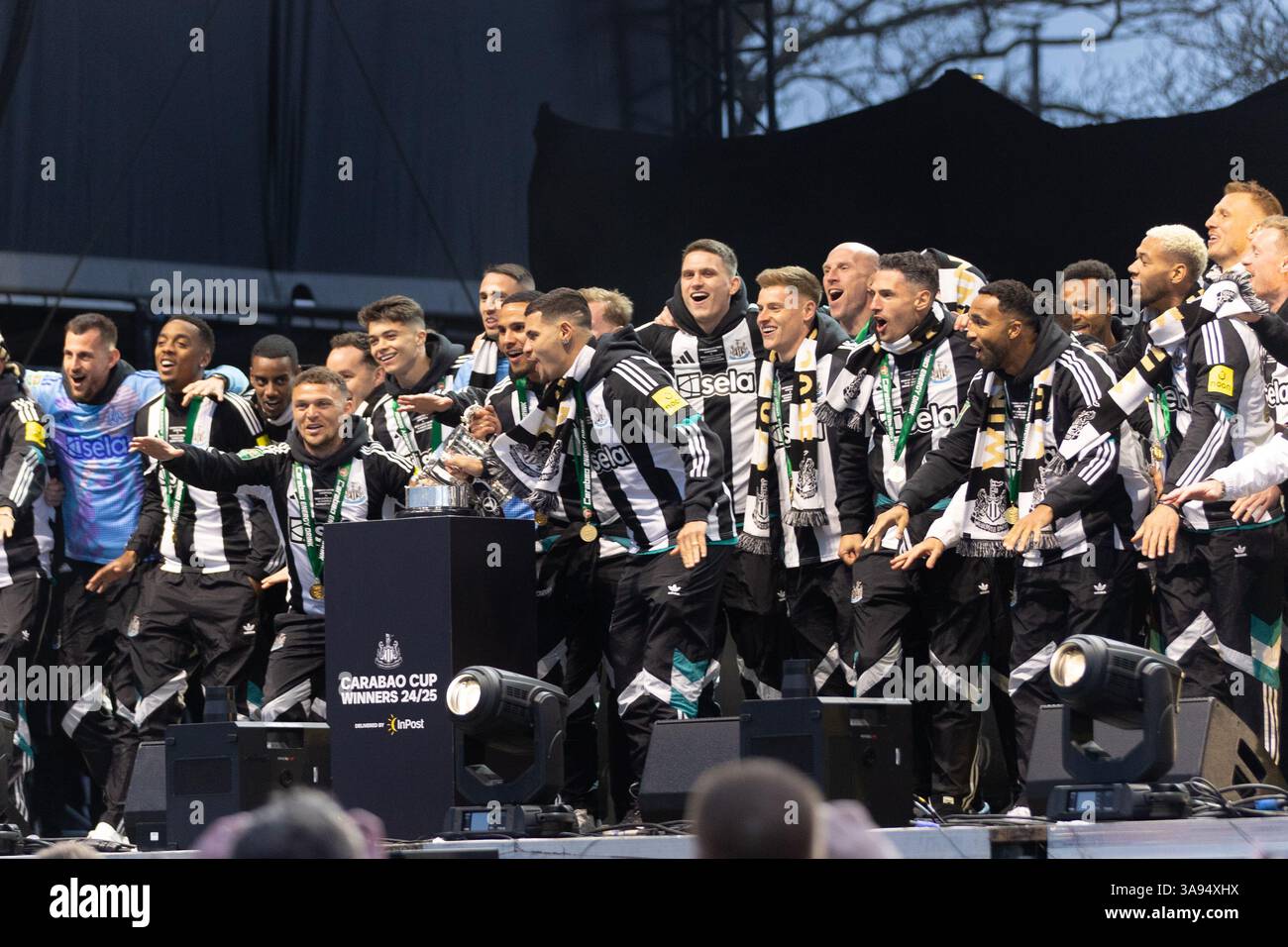 Newcastle, UK. 29th Mar 2025. Newcastle United celebrations on 29th ...