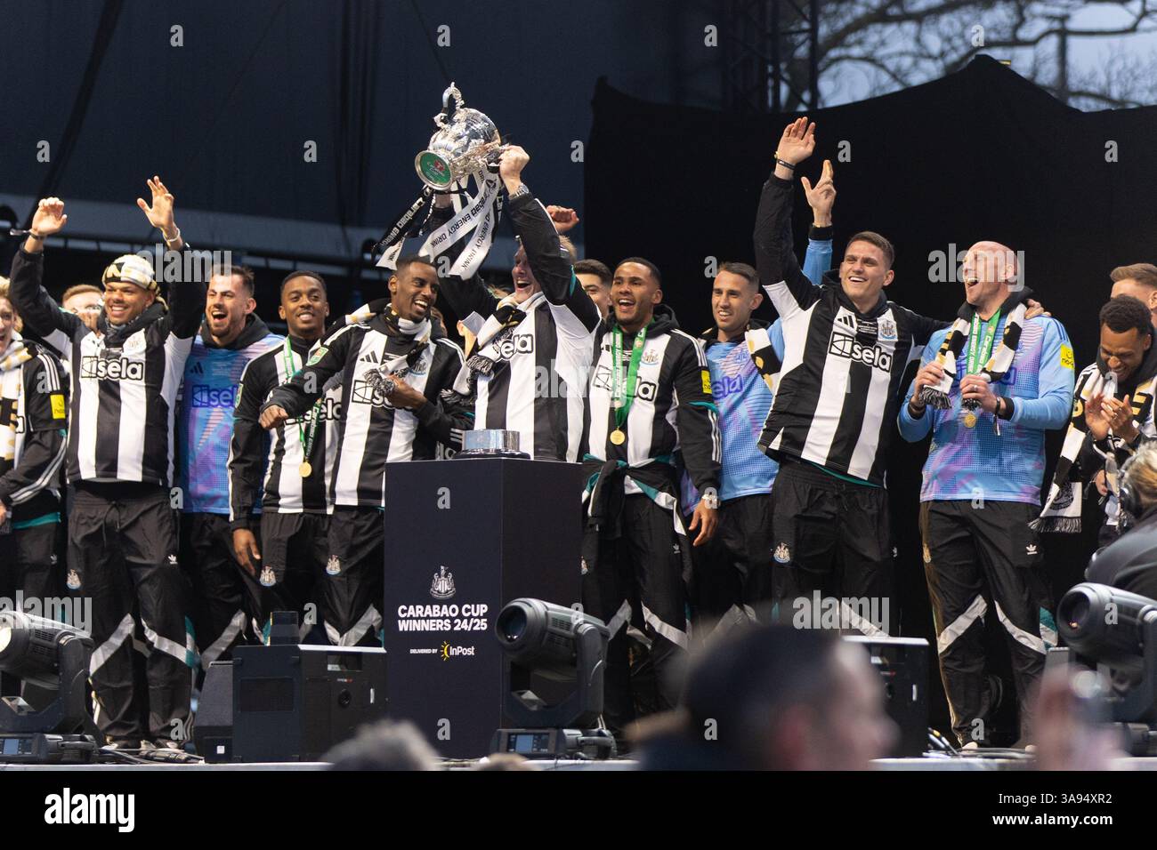 Newcastle, UK. 29th Mar 2025. Newcastle United celebrations on 29th ...
