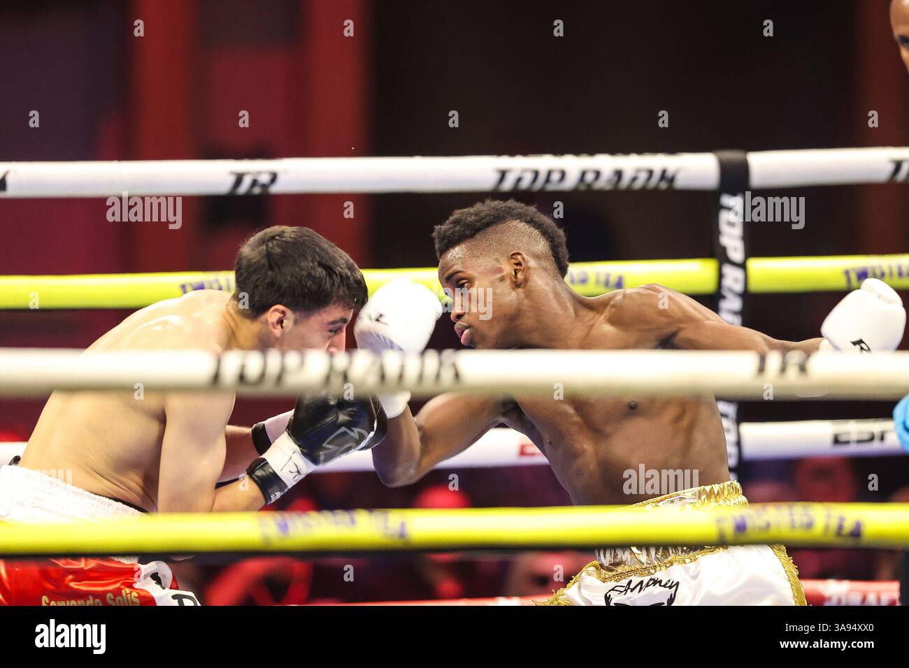 March 29, 2025: (L-R) Junior Lightweight fight between Dionne Ruvalcaba ...