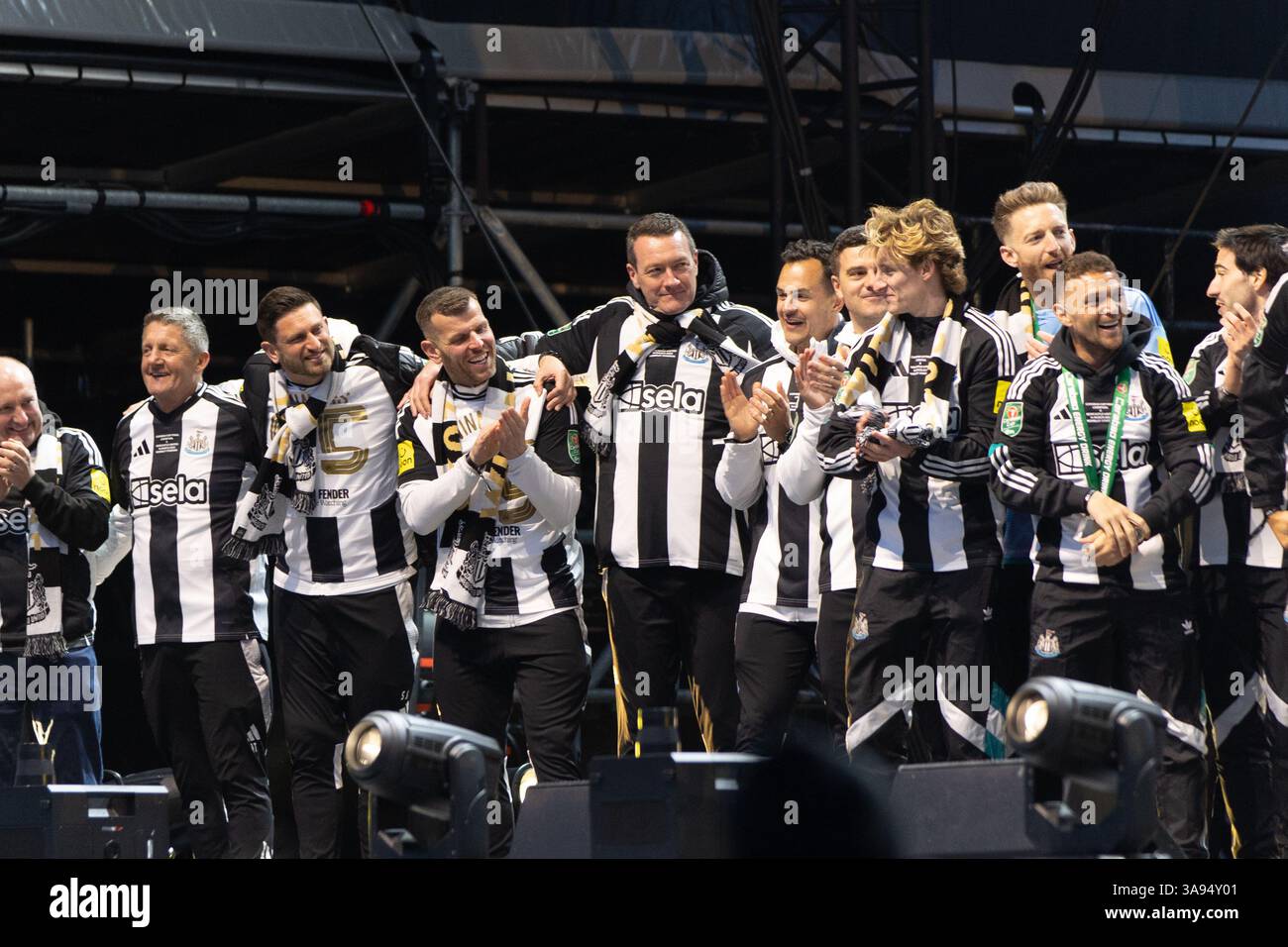 Newcastle, UK. 29th Mar 2025. Newcastle United celebrations on 29th ...