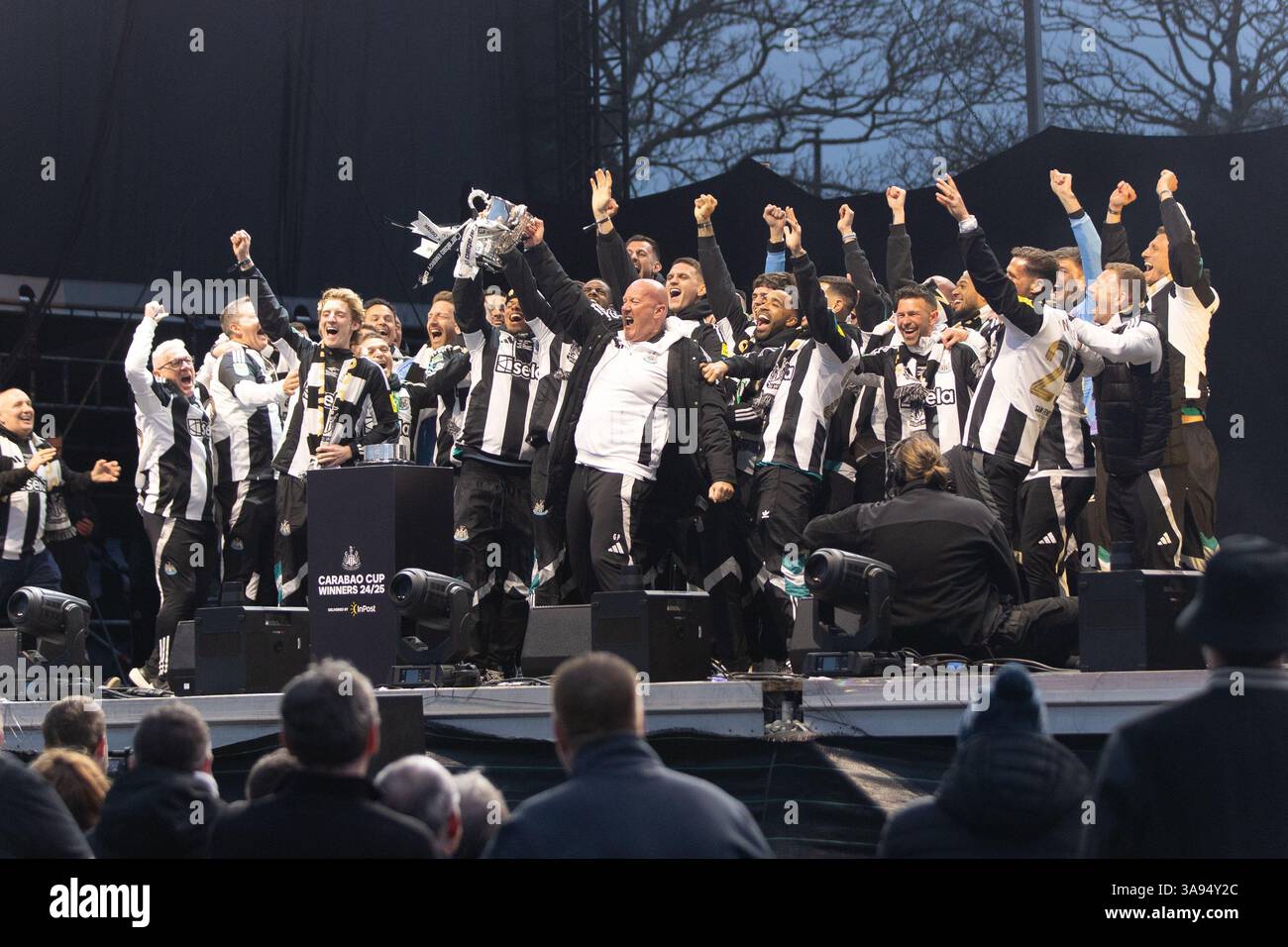 Newcastle, UK. 29th Mar 2025. Newcastle United celebrations on 29th ...