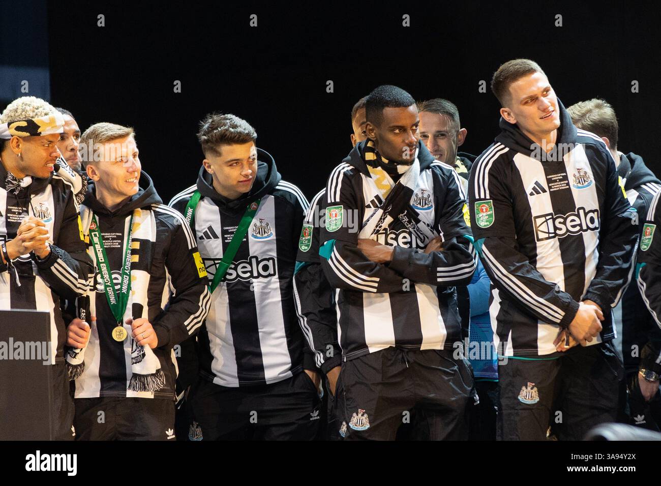 Newcastle, UK. 29th Mar 2025. Newcastle United celebrations on 29th ...