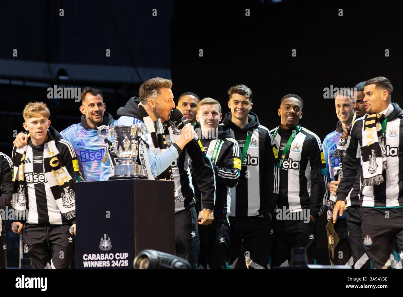 Newcastle, UK. 29th Mar 2025. Newcastle United celebrations on 29th ...