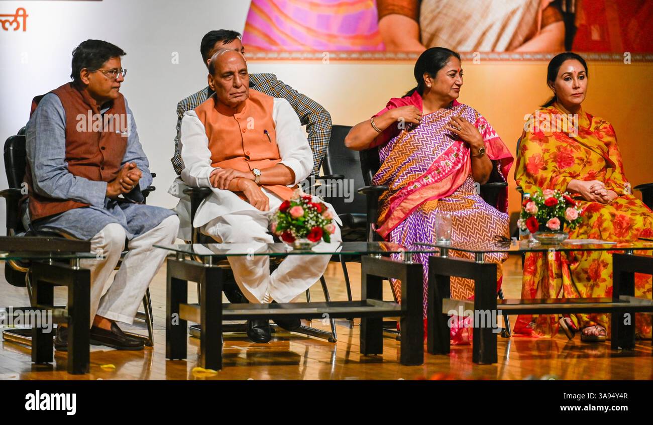 New Delhi, India. 29th Mar, 2025. NEW DELHI, INDIA - MARCH 29: Rajnath ...