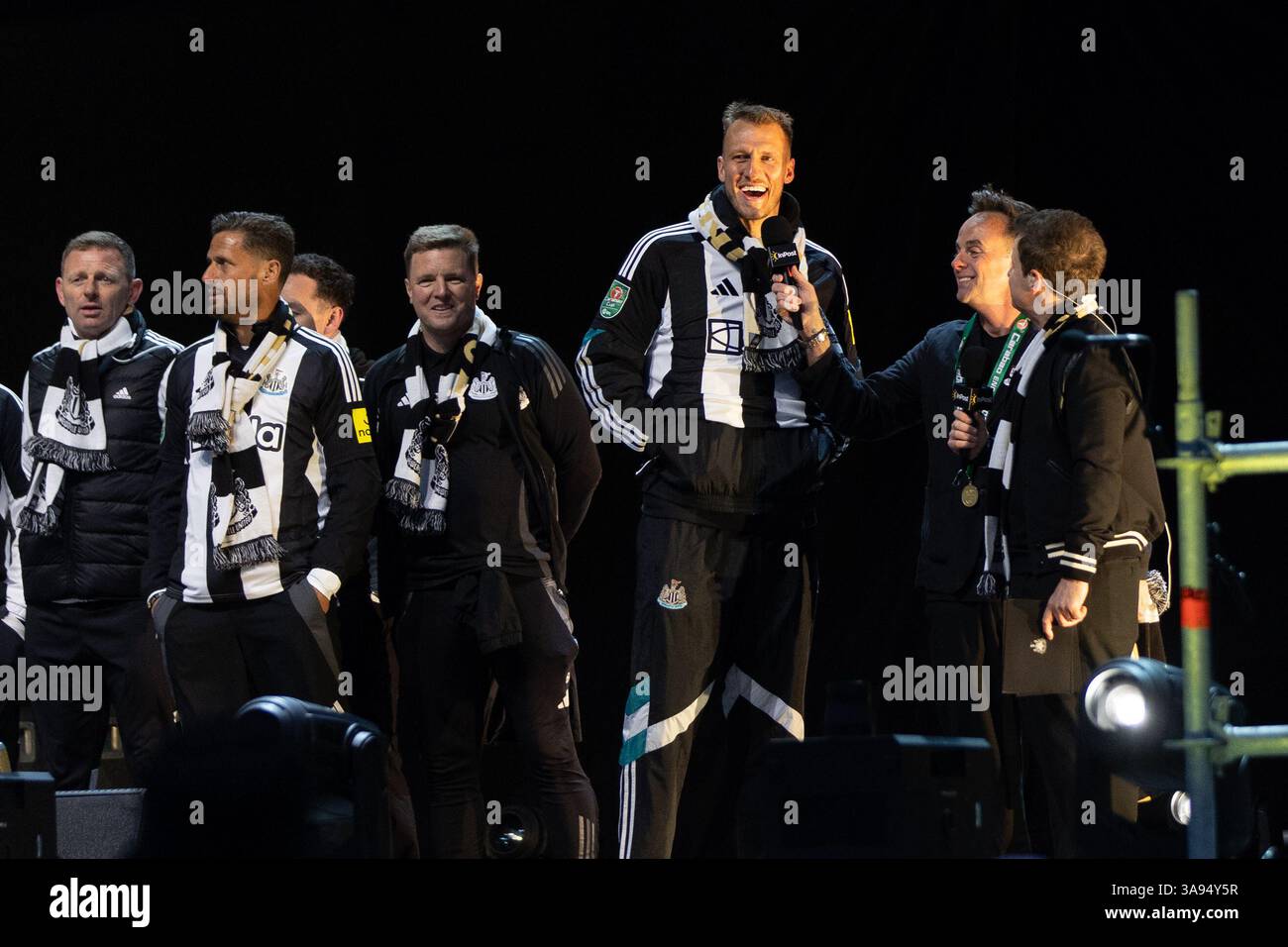 Newcastle, UK. 29th Mar 2025. Newcastle United celebrations on 29th ...