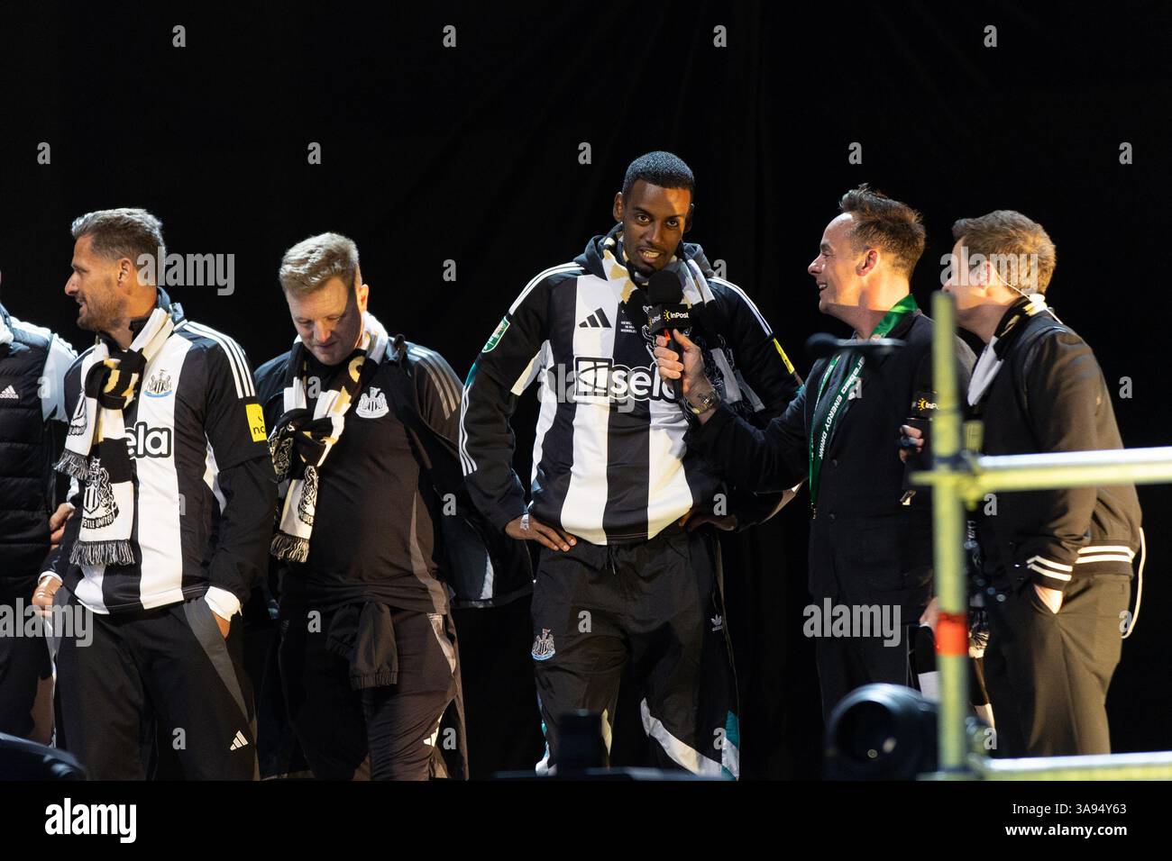 Newcastle, UK. 29th Mar 2025. Newcastle United celebrations on 29th ...