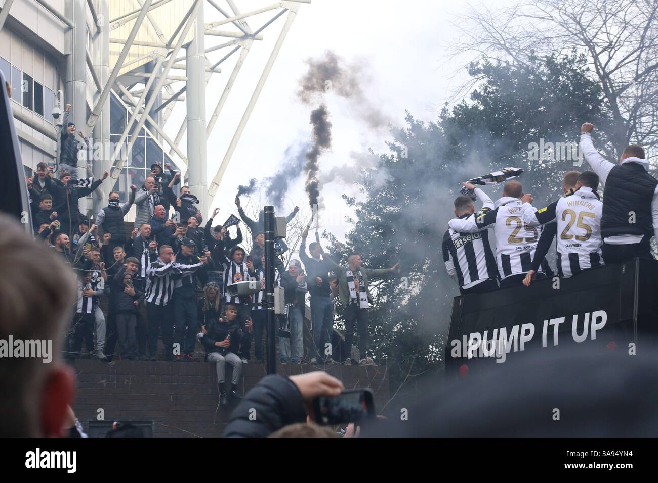 Newcastle Upon Tyne, UK. 29th Mar 2025. Newcastle Football Fans ...