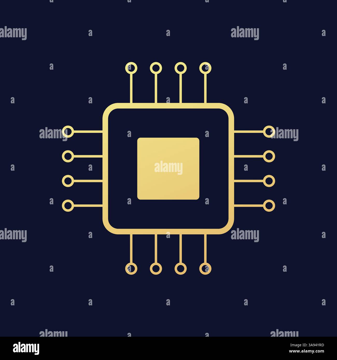 Chip icon flat vector illustration Stock Vector Image & Art - Alamy