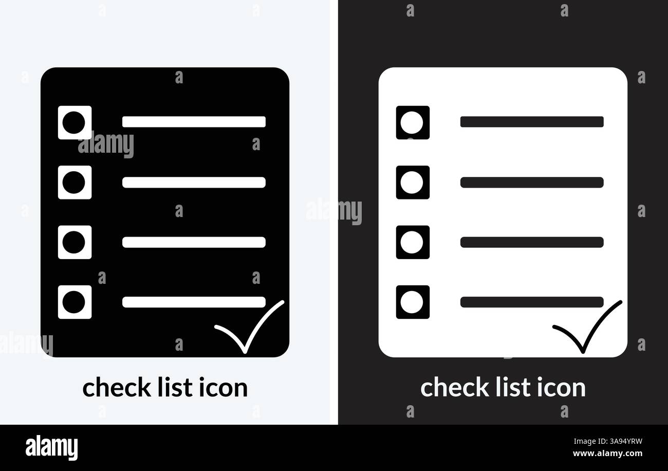 Check list icon hi-res stock photography and images - Alamy