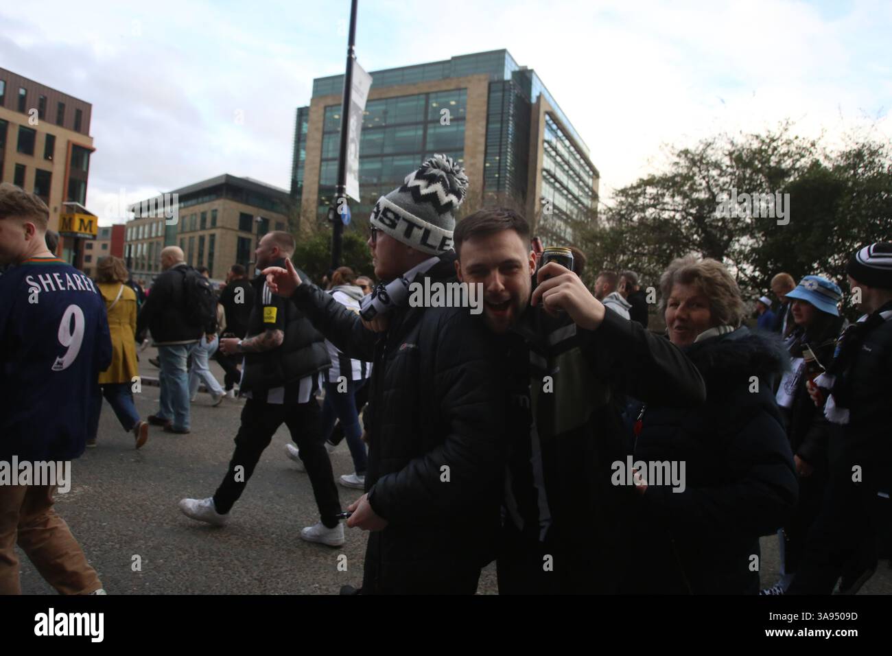 Newcastle Upon Tyne, UK. 29th Mar 2025. Newcastle Football Fans ...