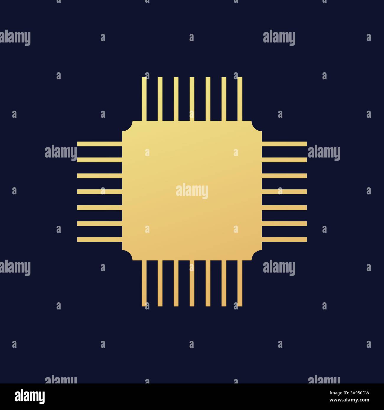 Flat chip icon symbol vector Illustration Stock Vector Image & Art - Alamy