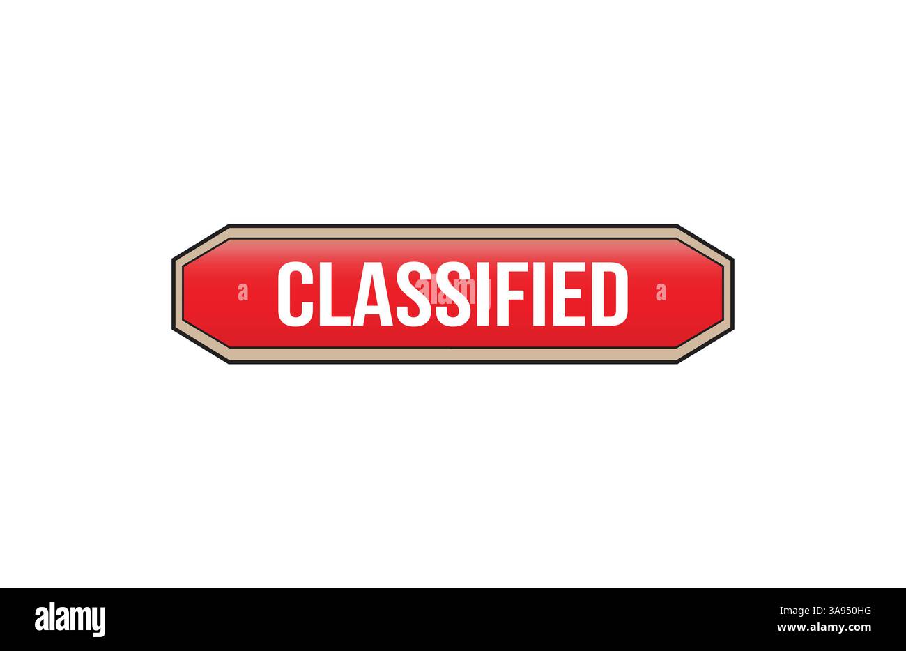 Classified red ribbon label banner. Open available now sign or ...