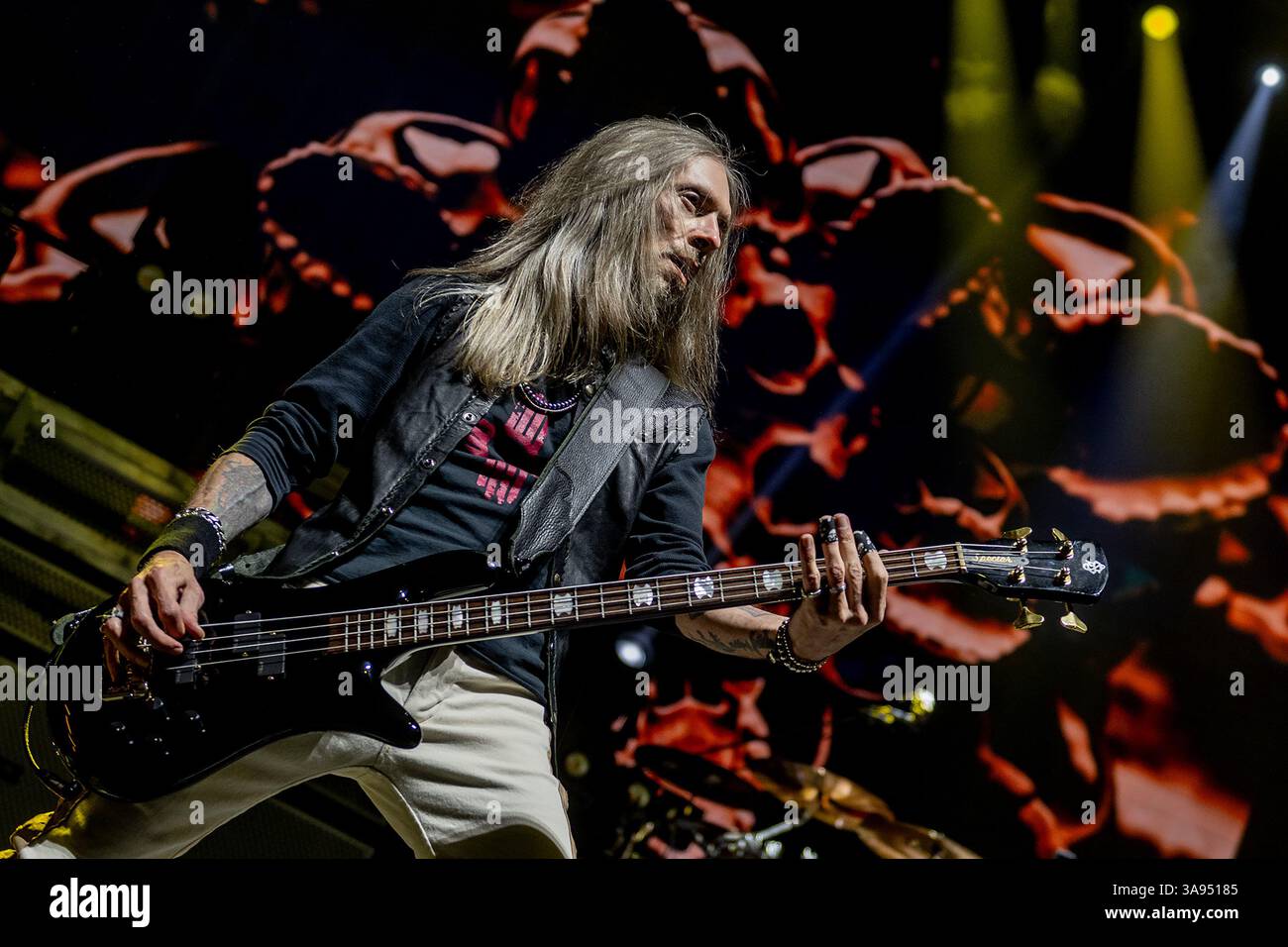 LONDON, ENGLAND: Pantera perform at Wembley Arena. Featuring: Rex Brown ...