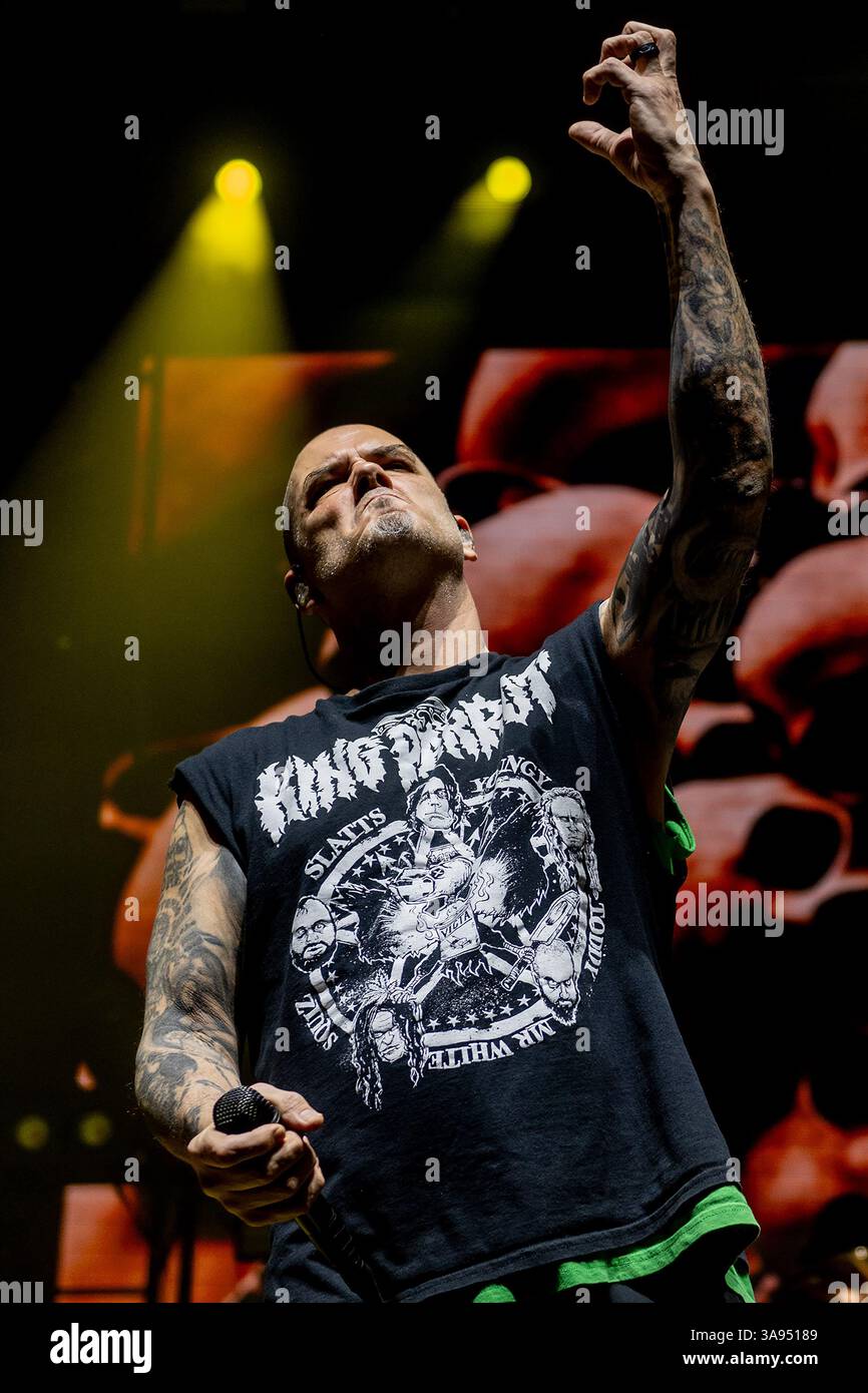 LONDON, ENGLAND: Pantera perform at Wembley Arena. Featuring: Phil ...