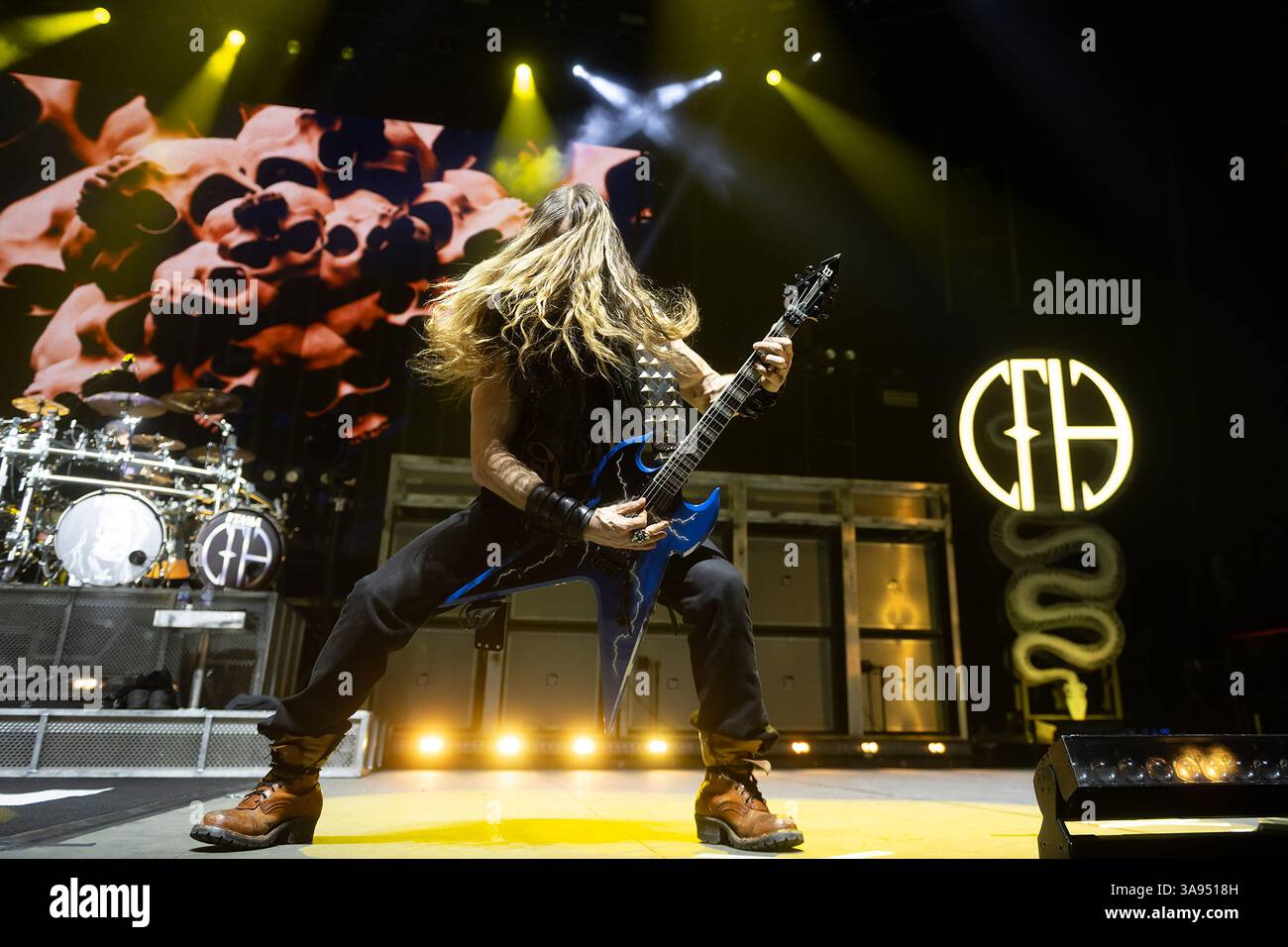 LONDON, ENGLAND: Pantera perform at Wembley Arena. Featuring: Zakk ...